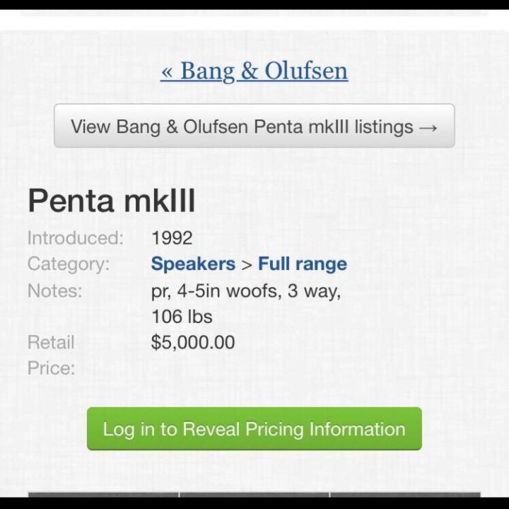 Bang & Olufsen Beolab Penta mkIII type 6631 в Москве, цена 280 000 руб ...