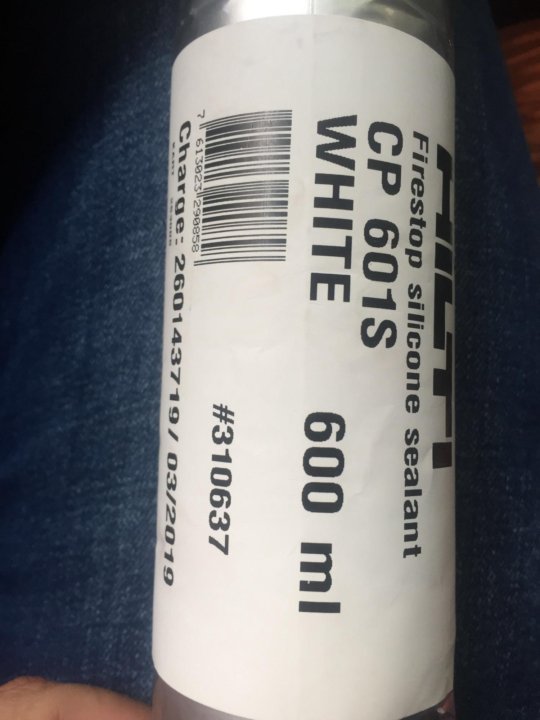 Hilti CP 601S противопожарный силиконовый герметик – купить в Москве, цена 2 500 руб., дата ...