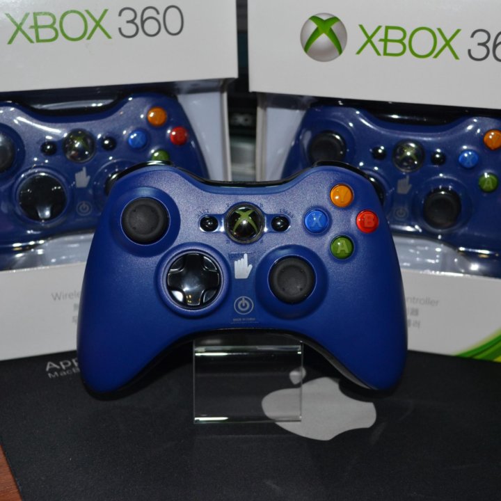 Геймпад беспроводной для Xbox 360 Джойстик Синий – купить в Красноярске ...