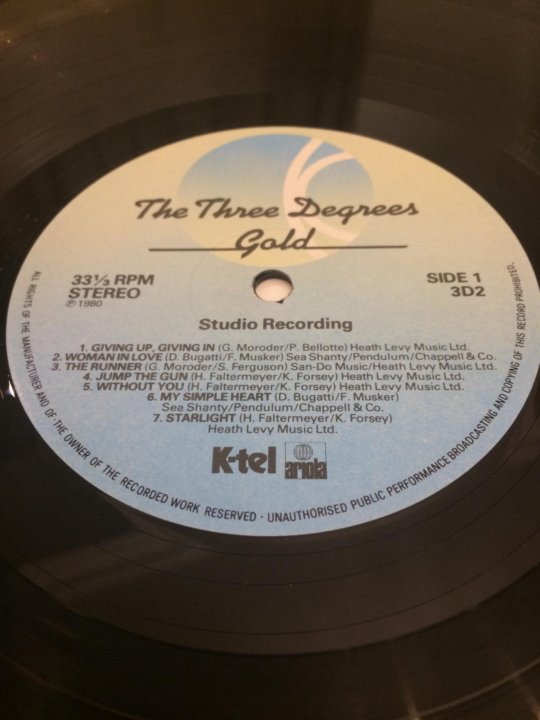Three Degrees *Gold* LP (UK Original) – купить в Москве, цена 990 руб ...