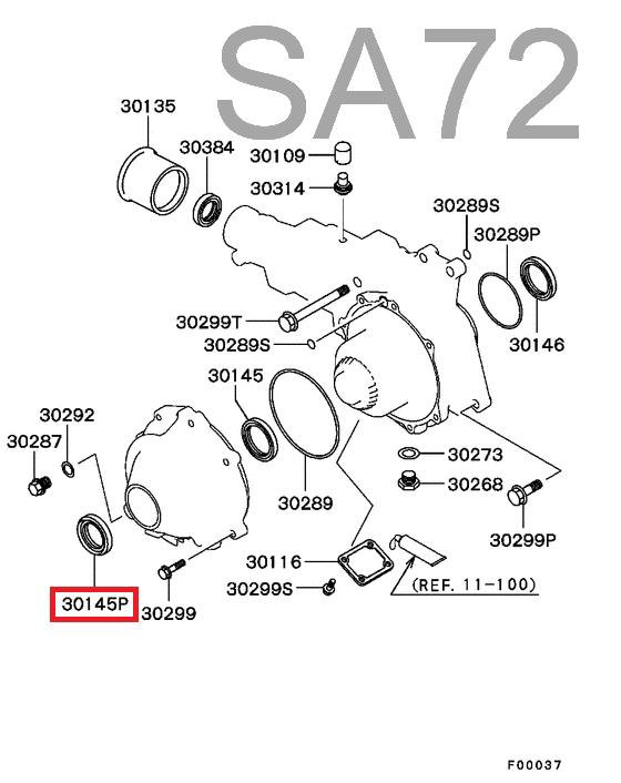 MD755526 Сальник полуоси передней дифференциала – купить в Москве, цена ...