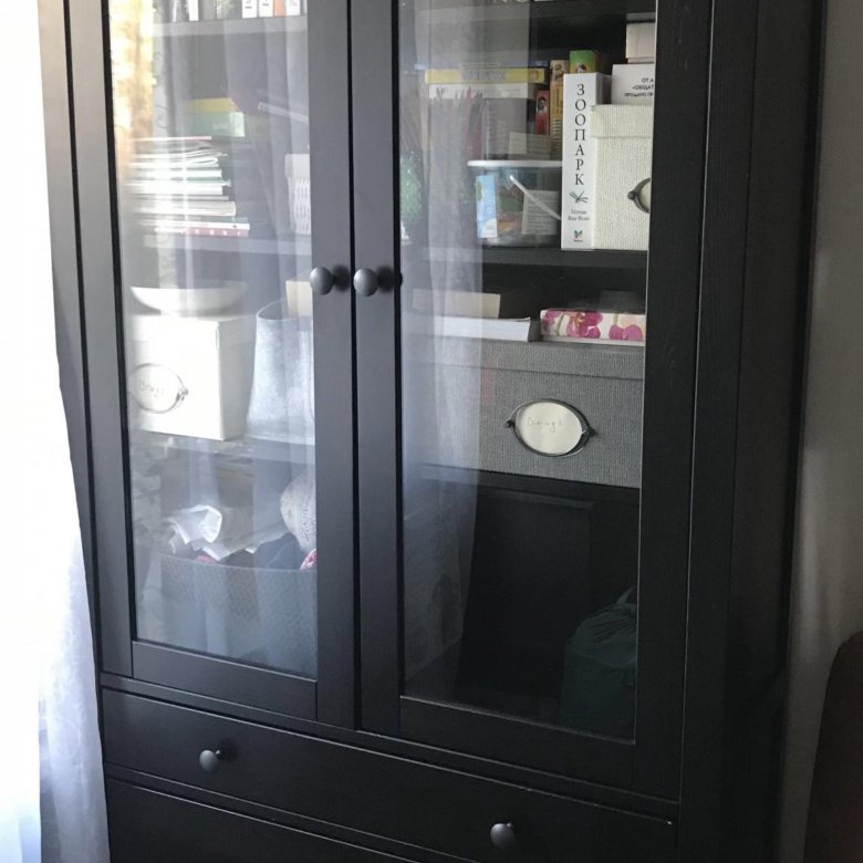 Шкаф витрина икеа хемнэс – купить в Москве, цена 6 500 руб., продано 14 ...