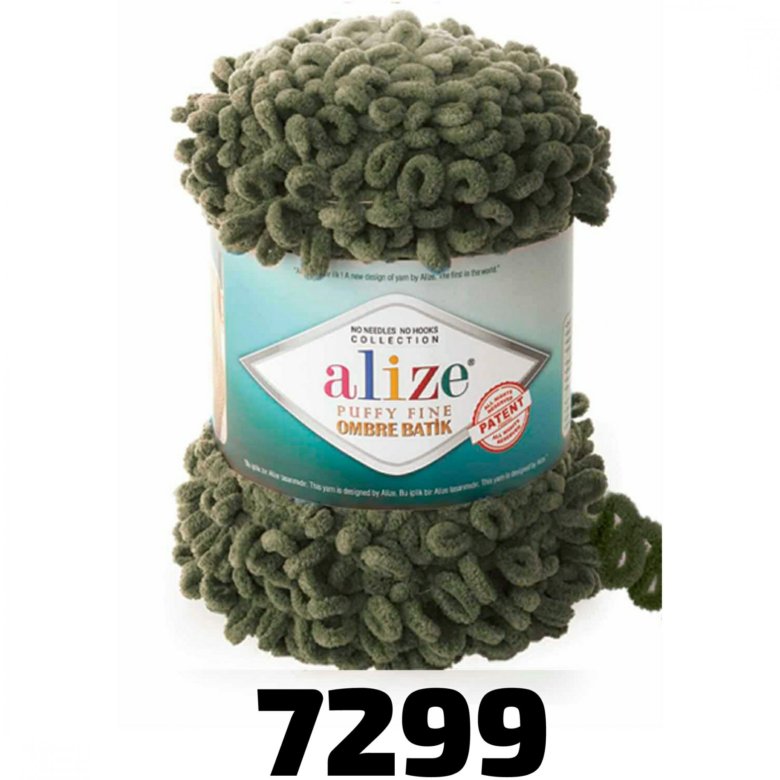 Пряжа Alize Puffy Fine Ombre Batik (омбре батик) – купить в ...
