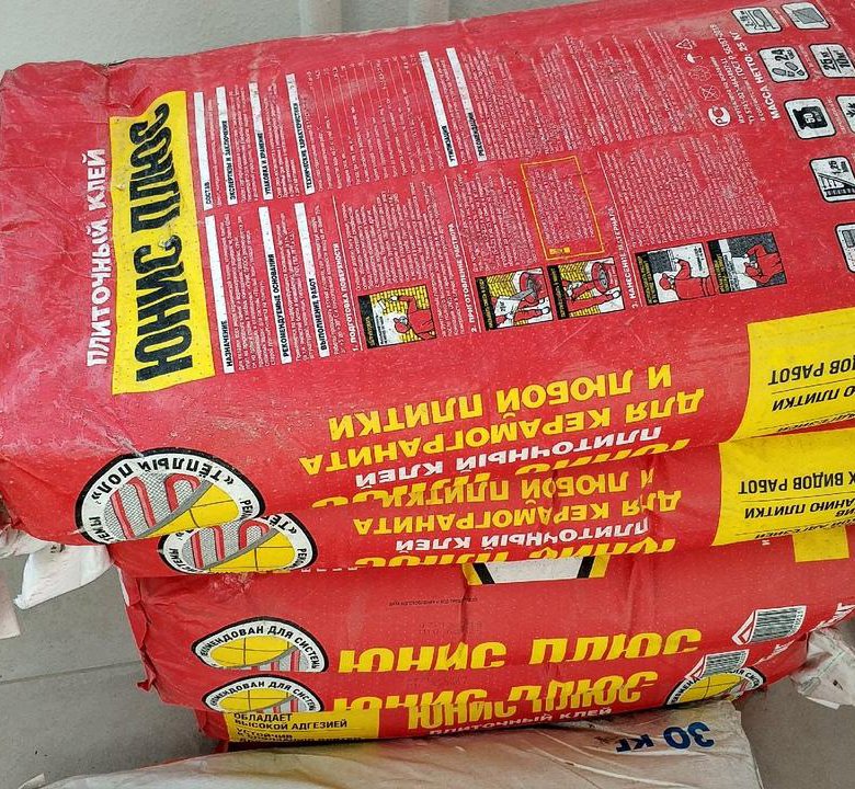 Unis plus плиточный клей 25 кг – купить в Москве, цена 1 300 руб ...