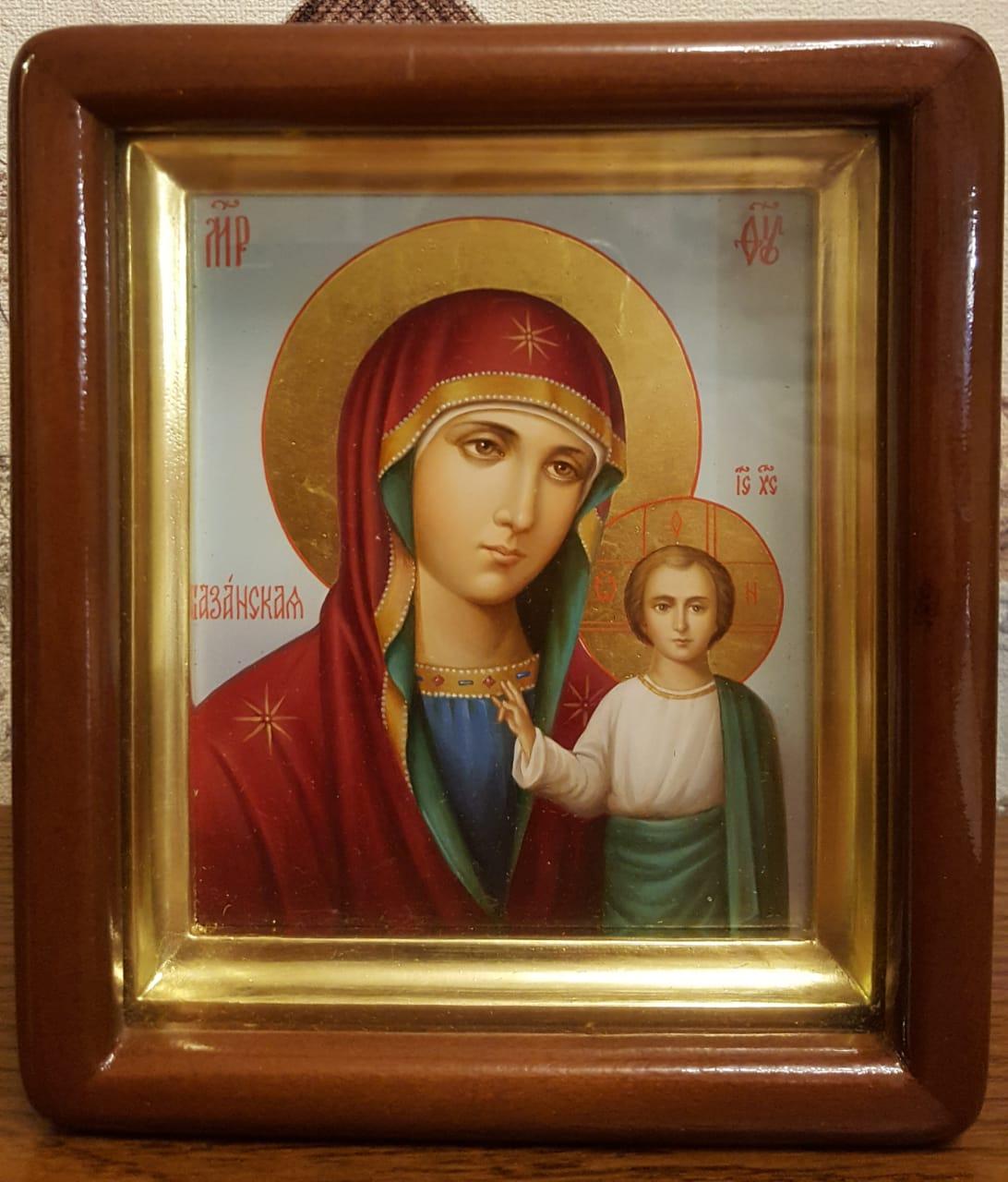 Икона живописная Казанской Божьей Матери купить в Москве, цена 12 000 ...